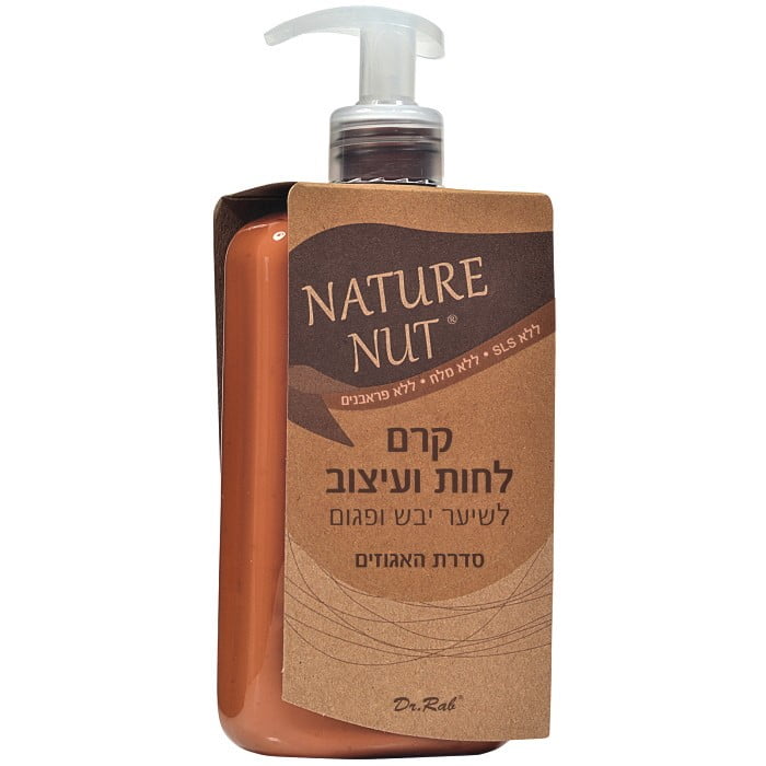 קרם לחות ועיצוב לשיער יבש ופגום (400 מ"ל) Nature nut - טבע כל